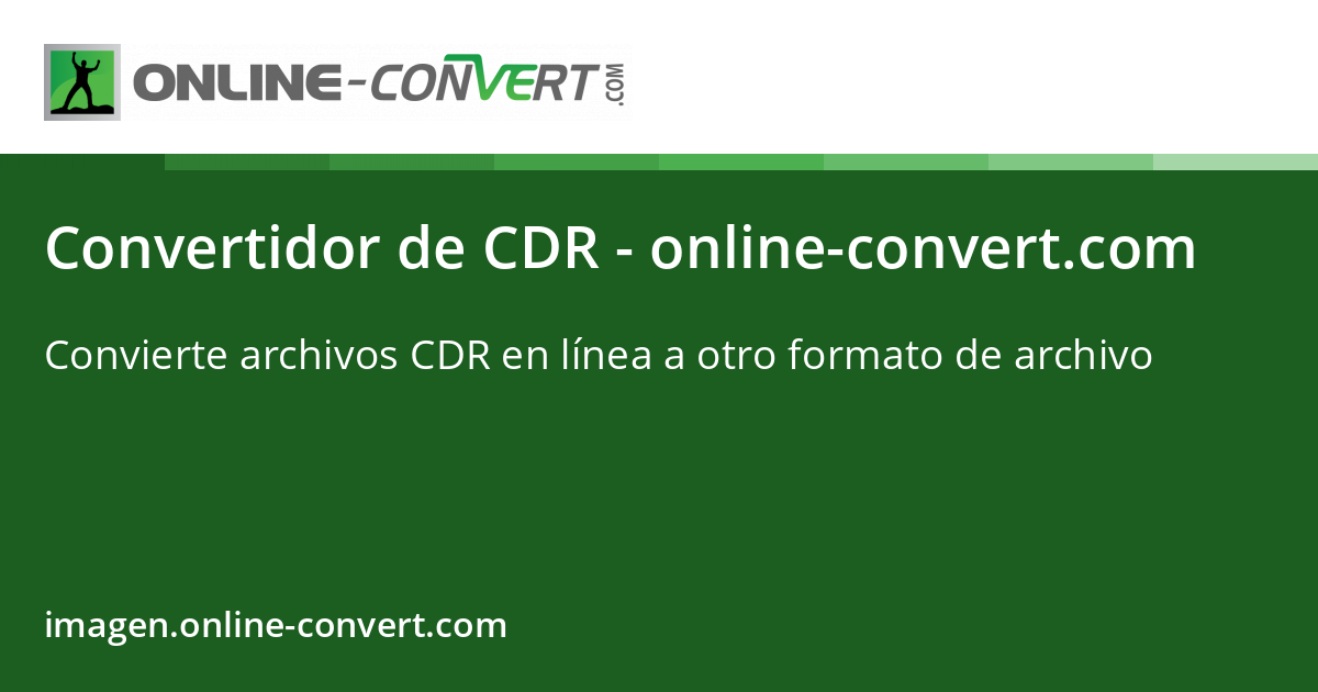 conversor CDR - online-convert.com
