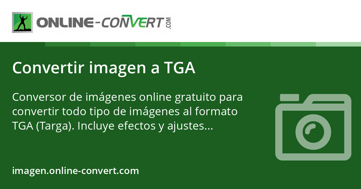 Convertir imagen a TGA