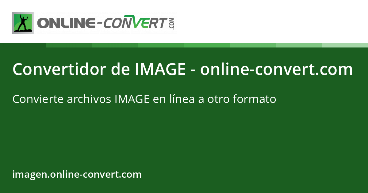Convertidor de IMAGE - online-convert.com